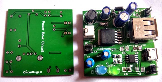 Power Bank Circuit Design on PCB